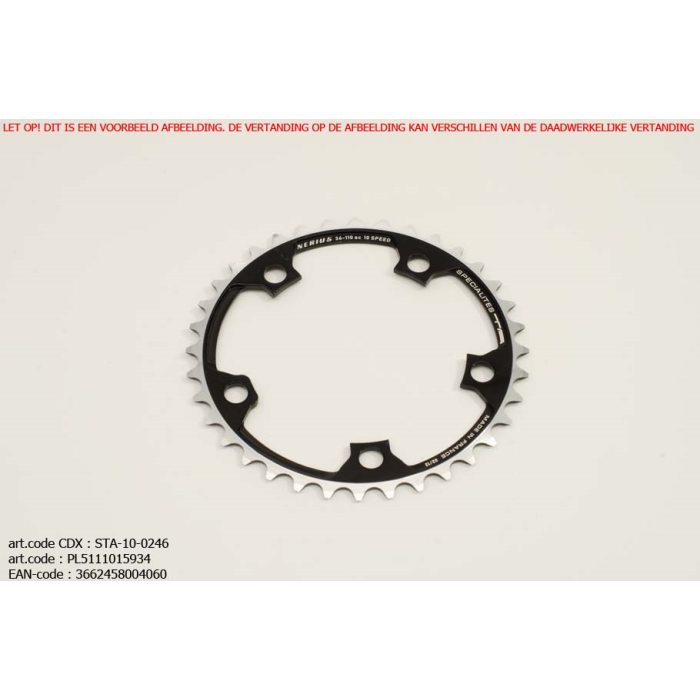 TA PCD-110 34 CAMPA COMPACT ZWART - Fashion For Cycling