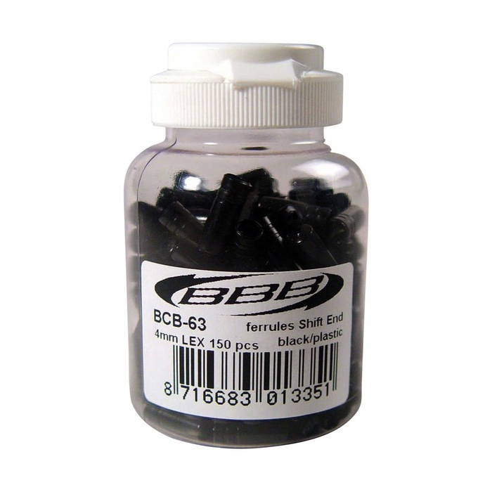 BBB CABLE END 4MM ZWART PER 5 - Fashion For Cycling