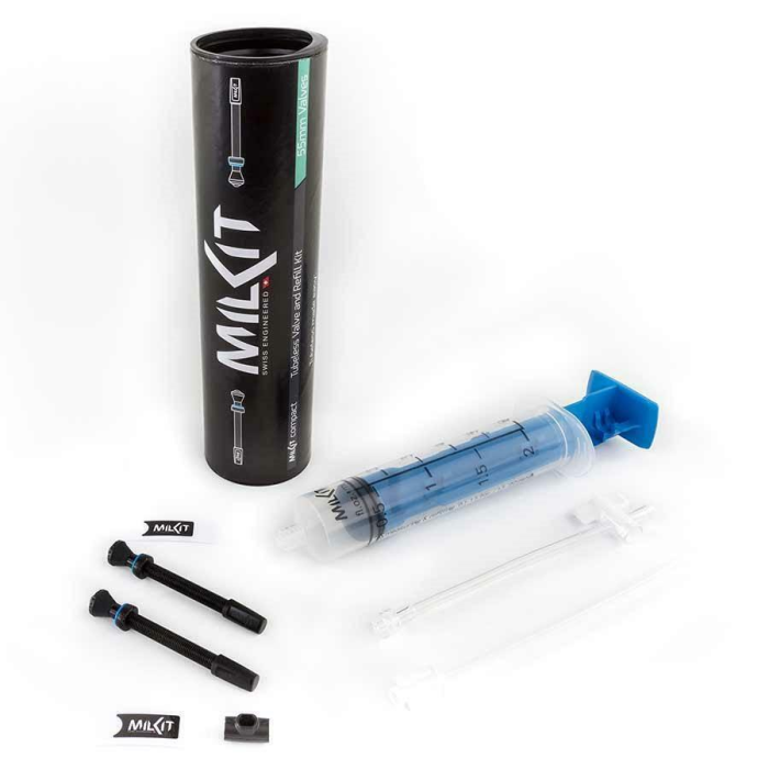 MILKIT SPUIT TUBELESS VALVE + REFILL KIT 45MM - Fashion For Cycling