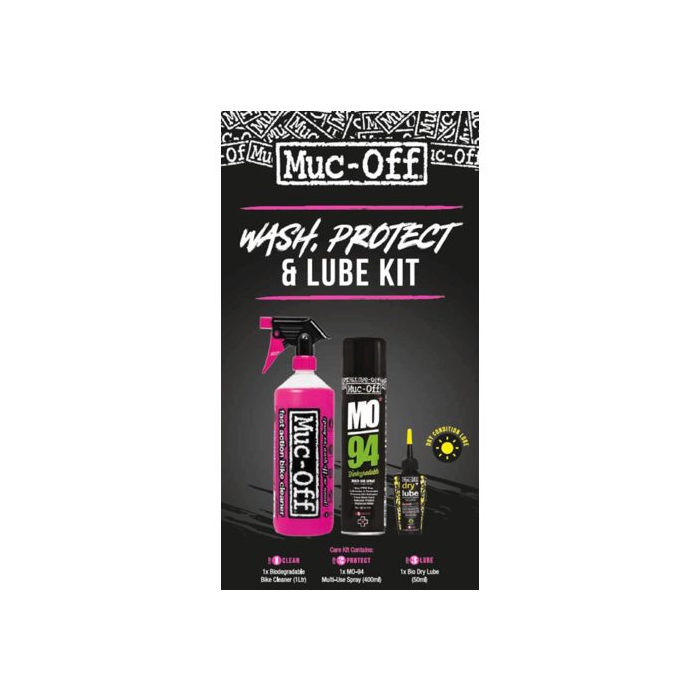 MUC-OFF WASH PROTECT & LUBE KIT (DRY LUBE VERSION) - Fashion For Cycling