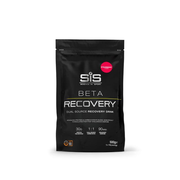 SIS BETA FUEL RECOVERY 500GR AARDBEI POUCH - Fashion For Cycling